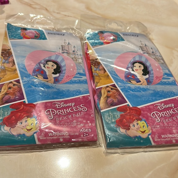 Disney | Swim | Nwt 4pc Marvel Spiderman Disney Princess Beach Balls ...